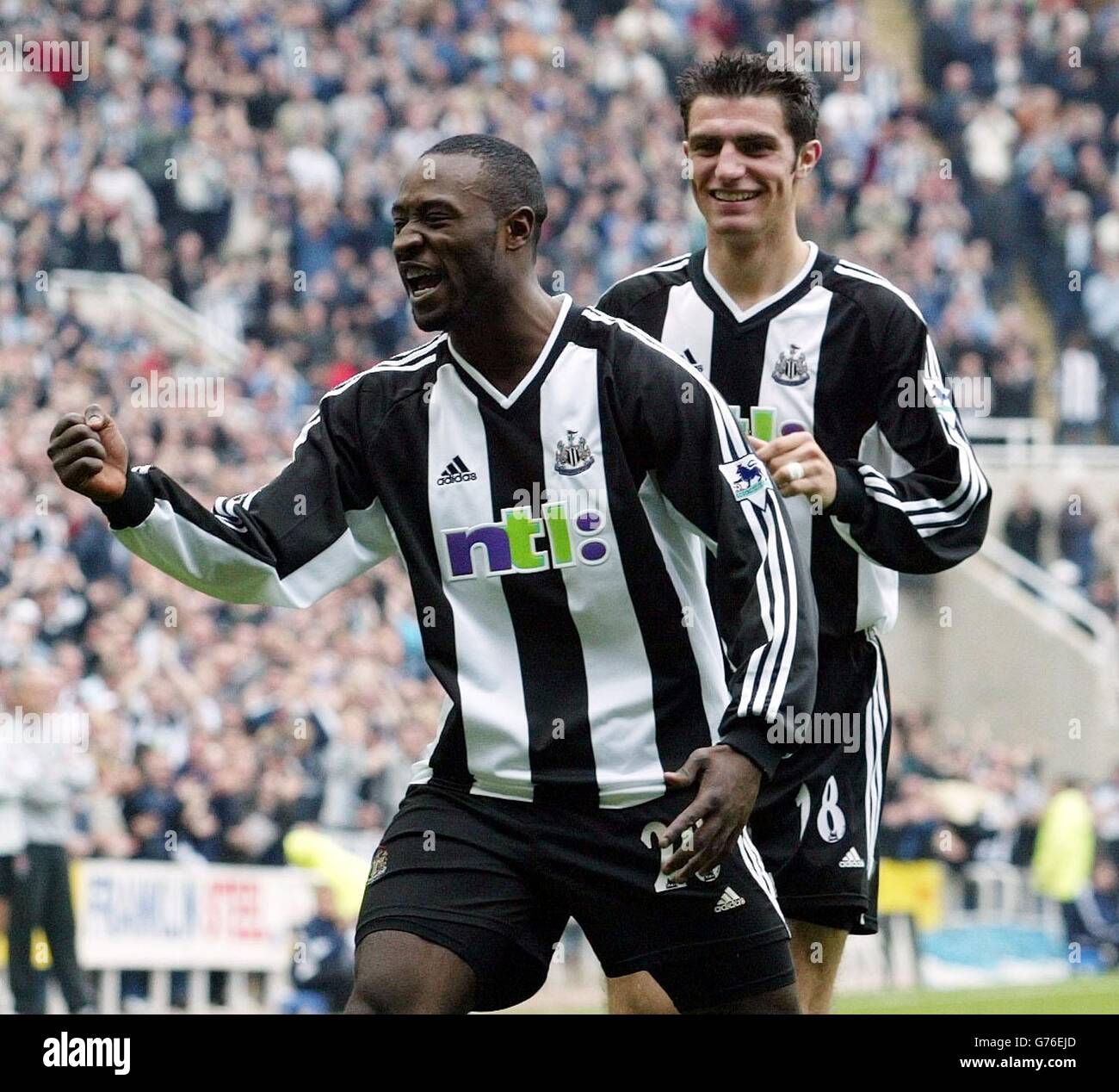 Newcastle's LuaLua celebrates his goal against Charlton during their FA ...