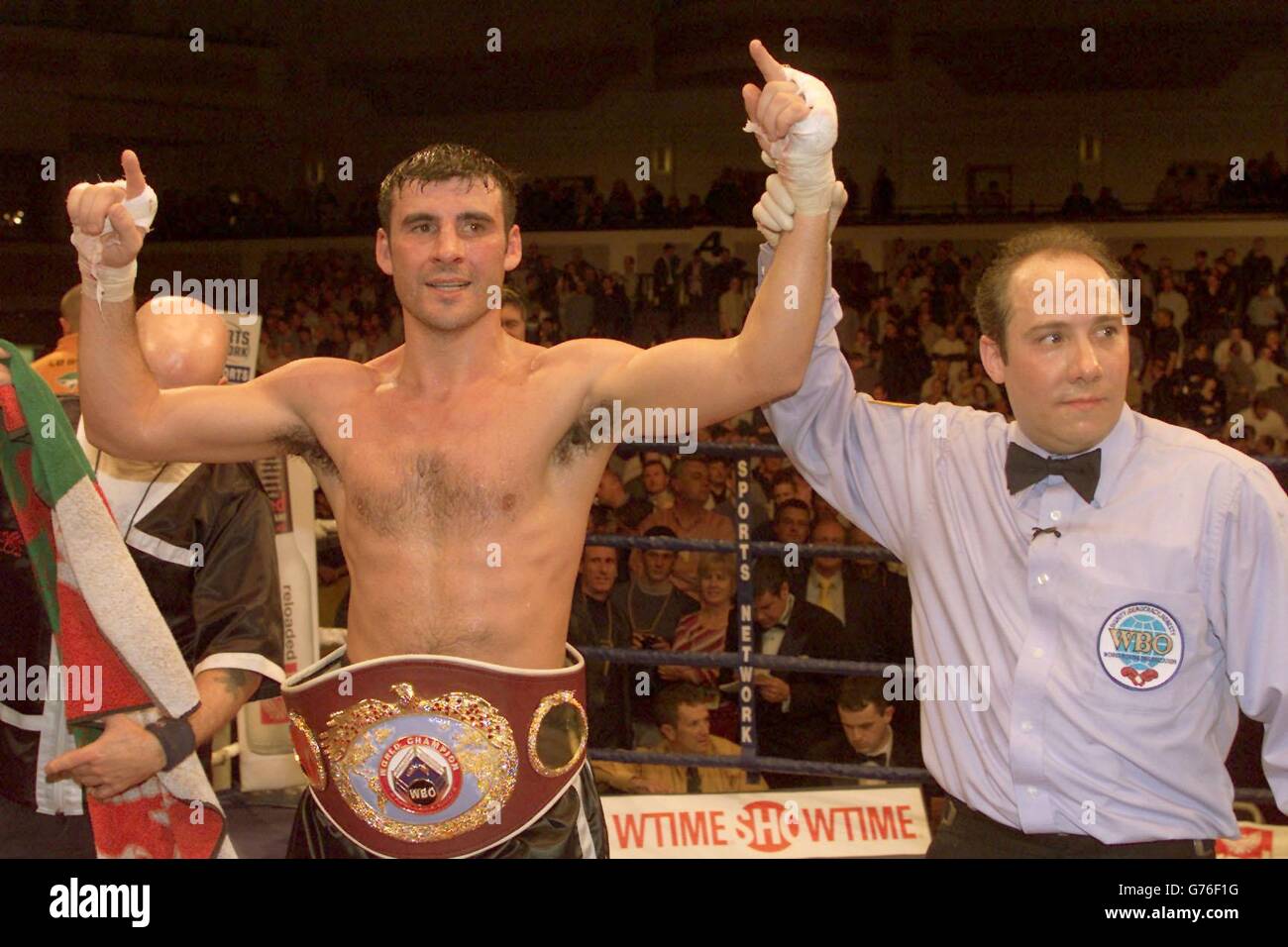 Joe calzaghe the wbo super middleweight boxing champion hi-res stock ...
