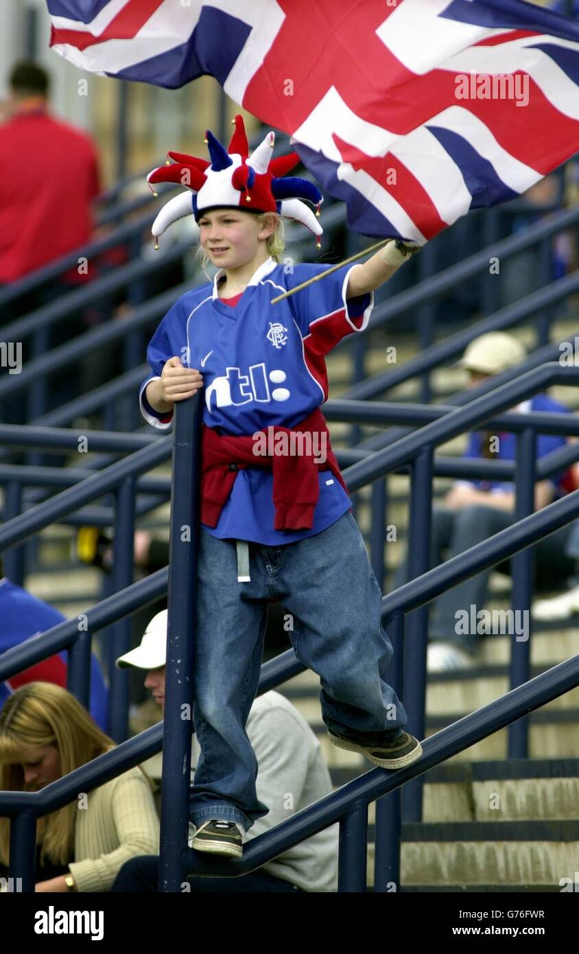 Scottish Cup Final - Rangers fan Stock Photo - Alamy