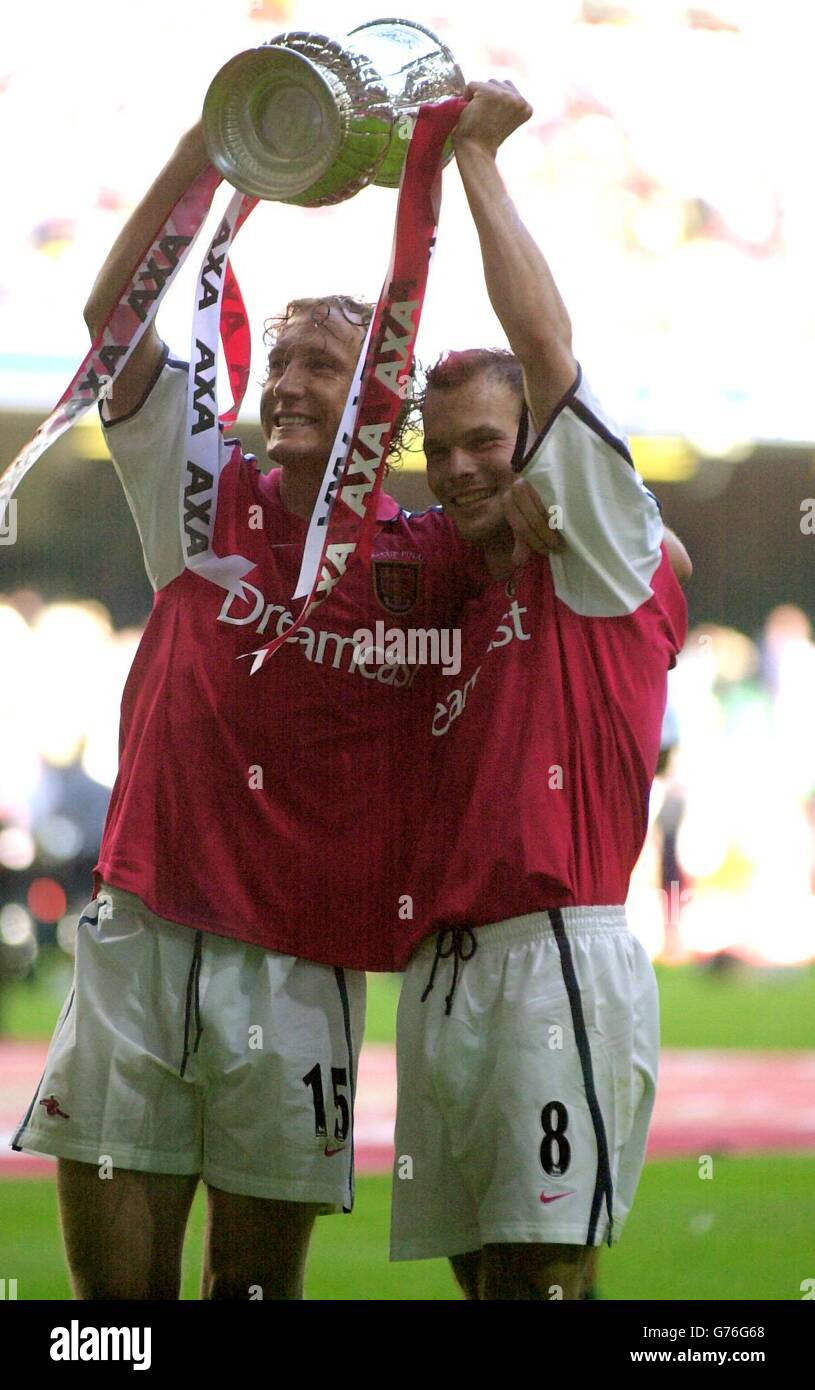 Fredric freddie sport football action celebrating freddie ljungberg ray ...