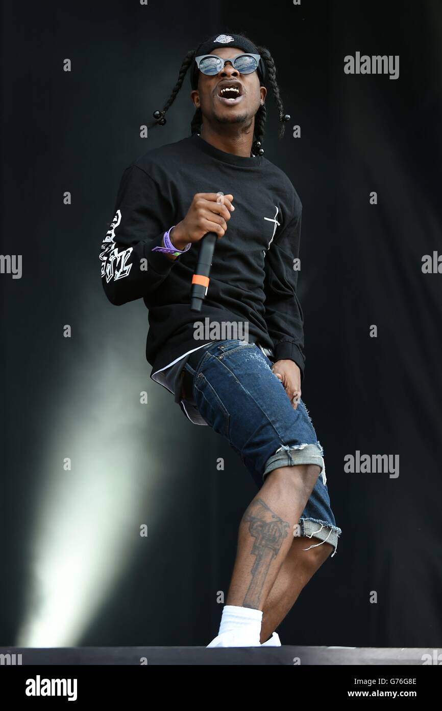 Marty Baller performs on stage during day one of the Wireless Festival ...