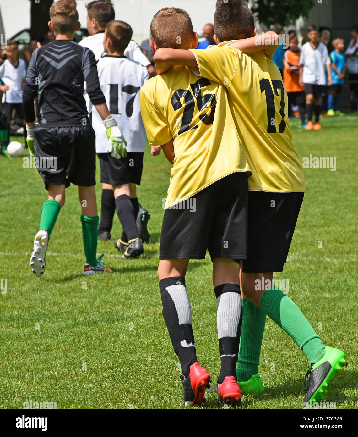 Happy winning soccer hi-res stock photography and images - Alamy