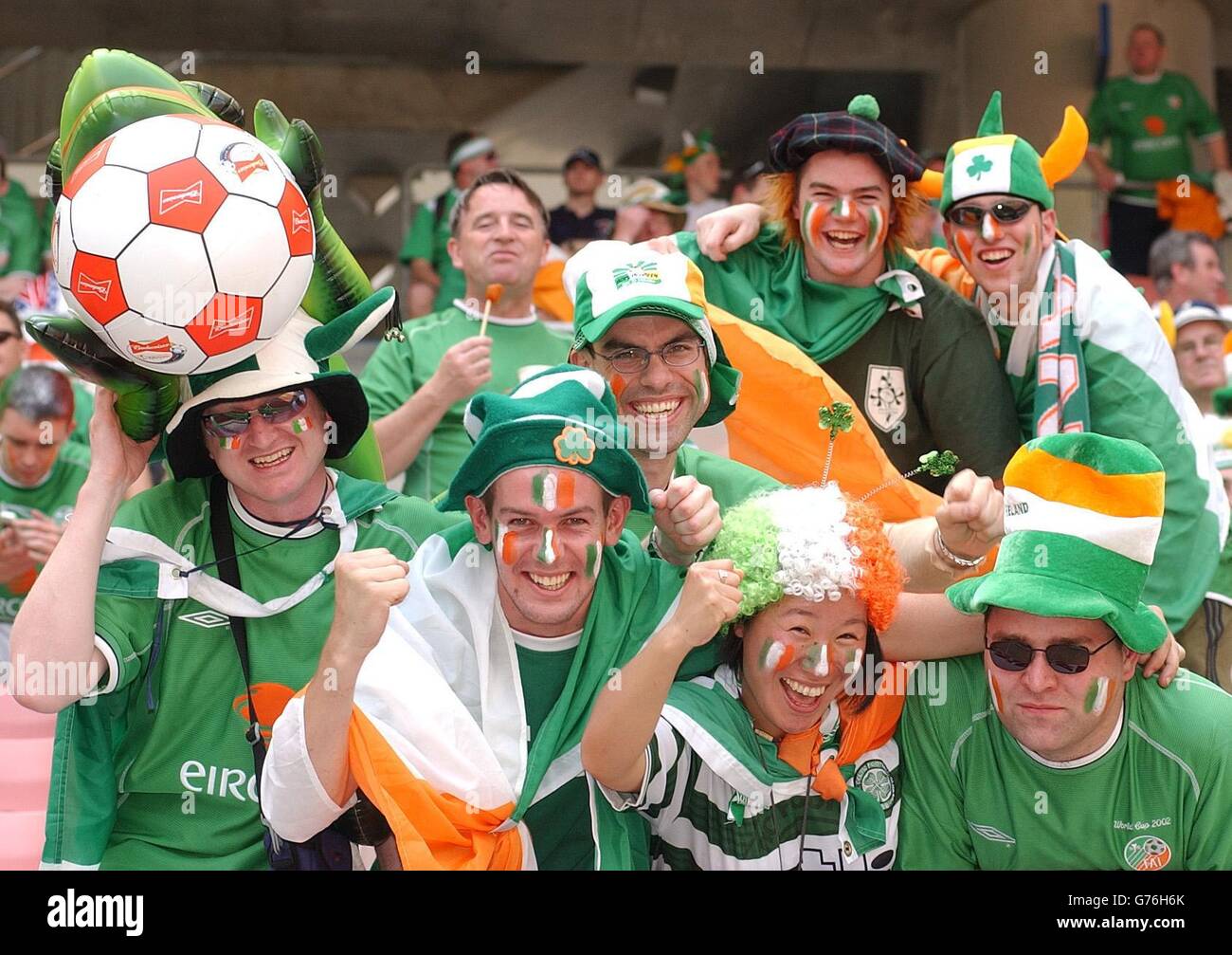 Ireland fans in Niigata Stock Photo - Alamy