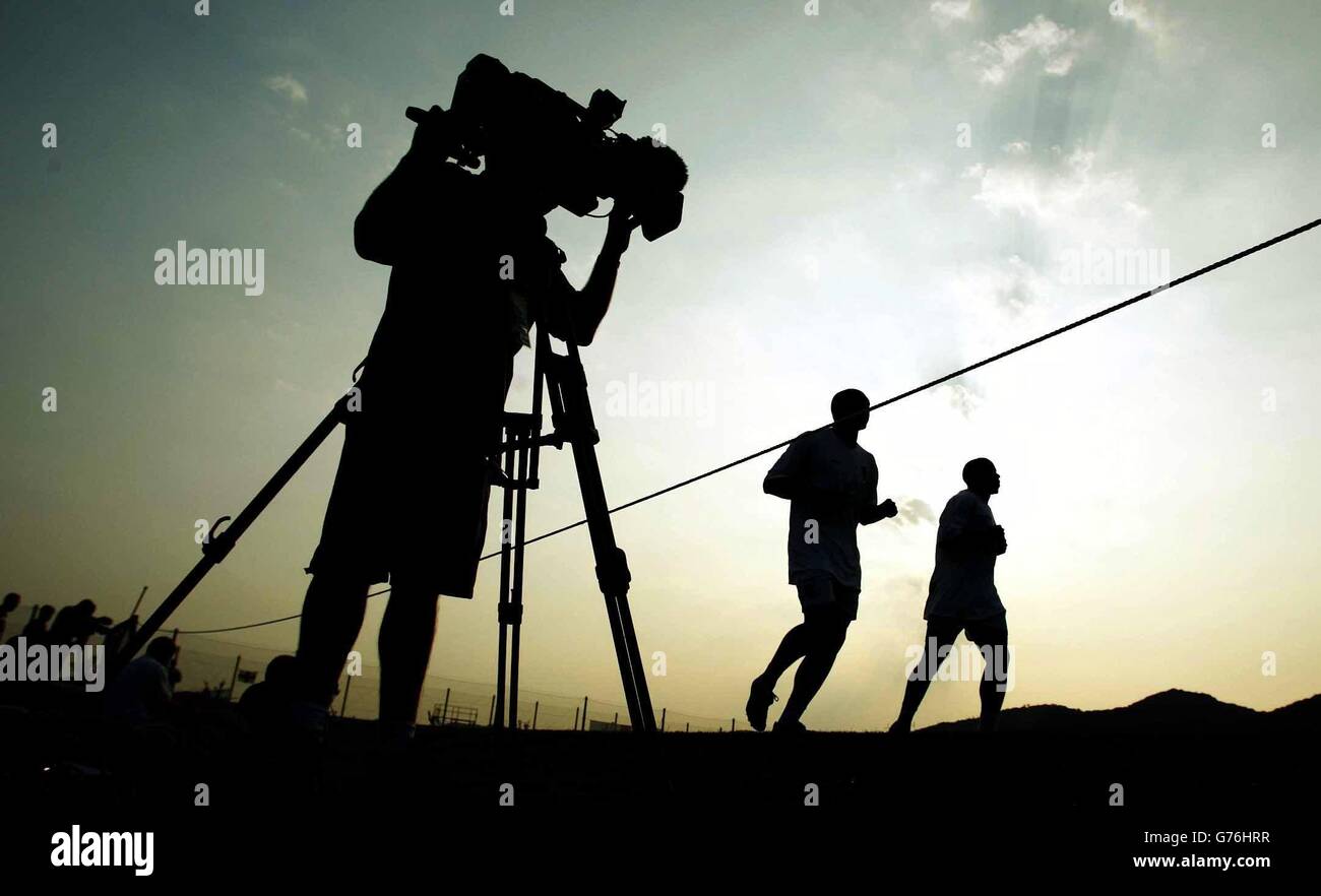 Rio ferdinand training england hi-res stock photography and images - Alamy