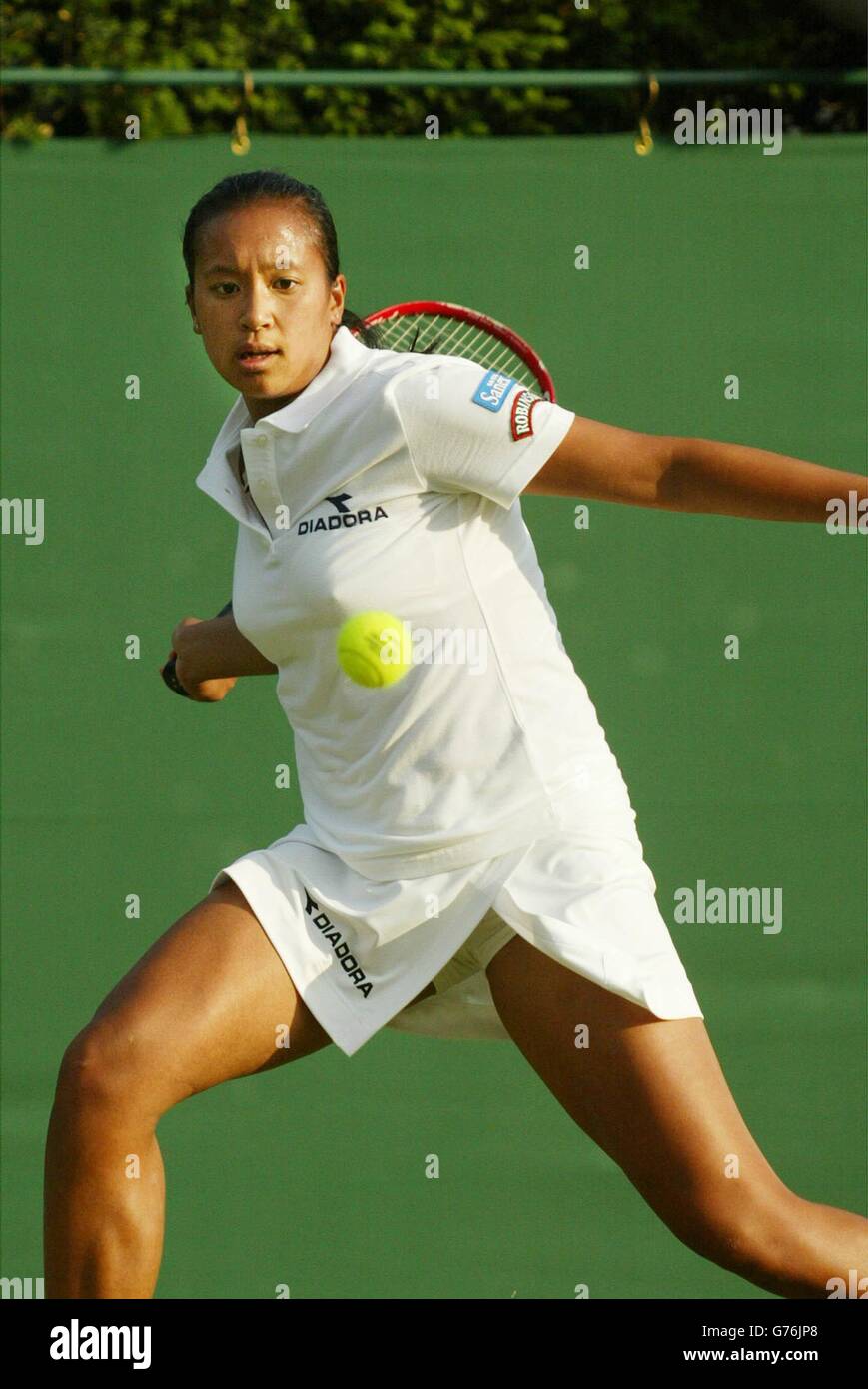 Britain's Anne Keothavong in action Stock Photo - Alamy