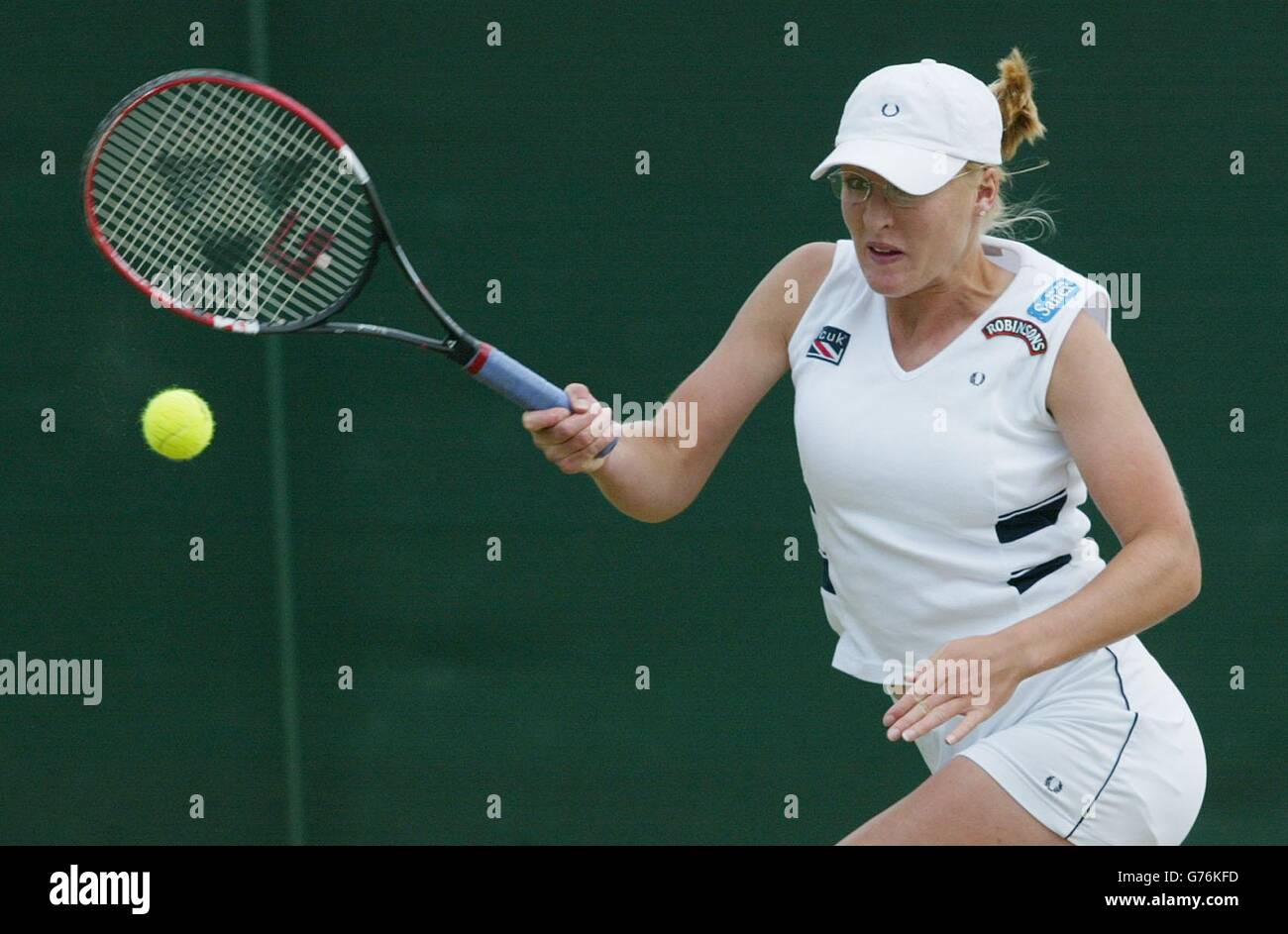 Britain's rising tennis star Elena Baltacha in action against Elena ...