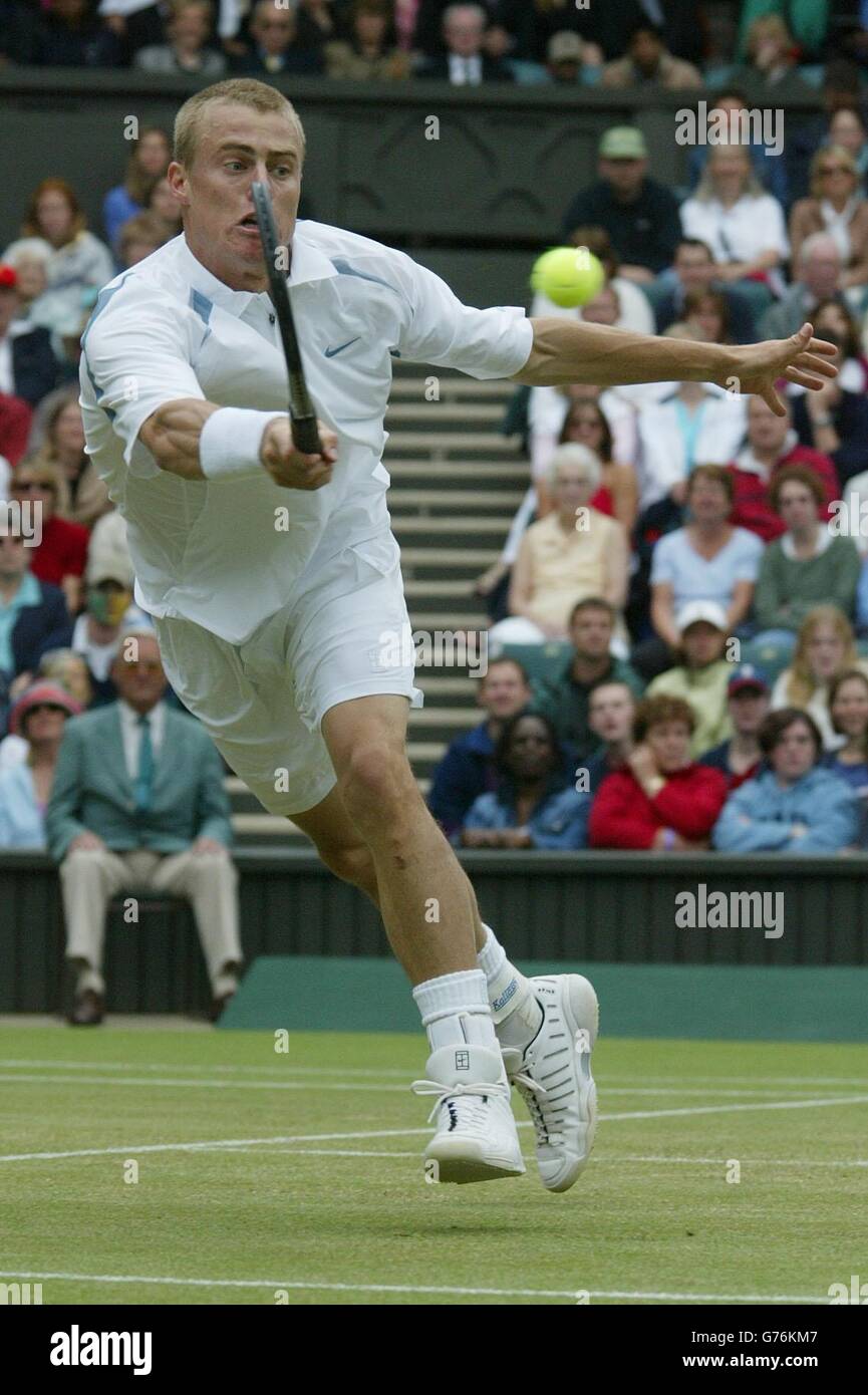 Hewitt at Wimbledon Stock Photo - Alamy