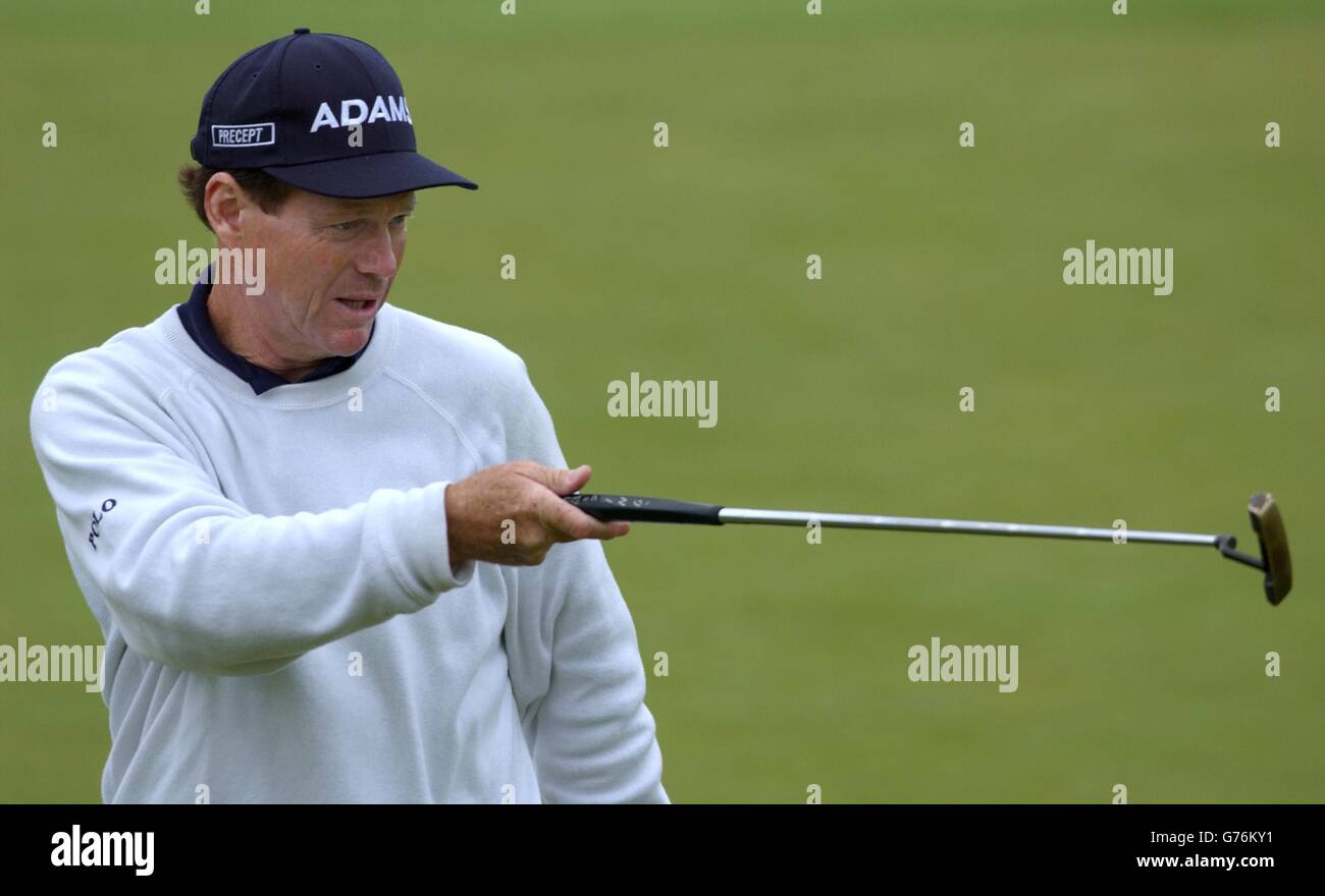 Tom Watson practice for Muirfield Open Championship. USA's Tom Watson ...