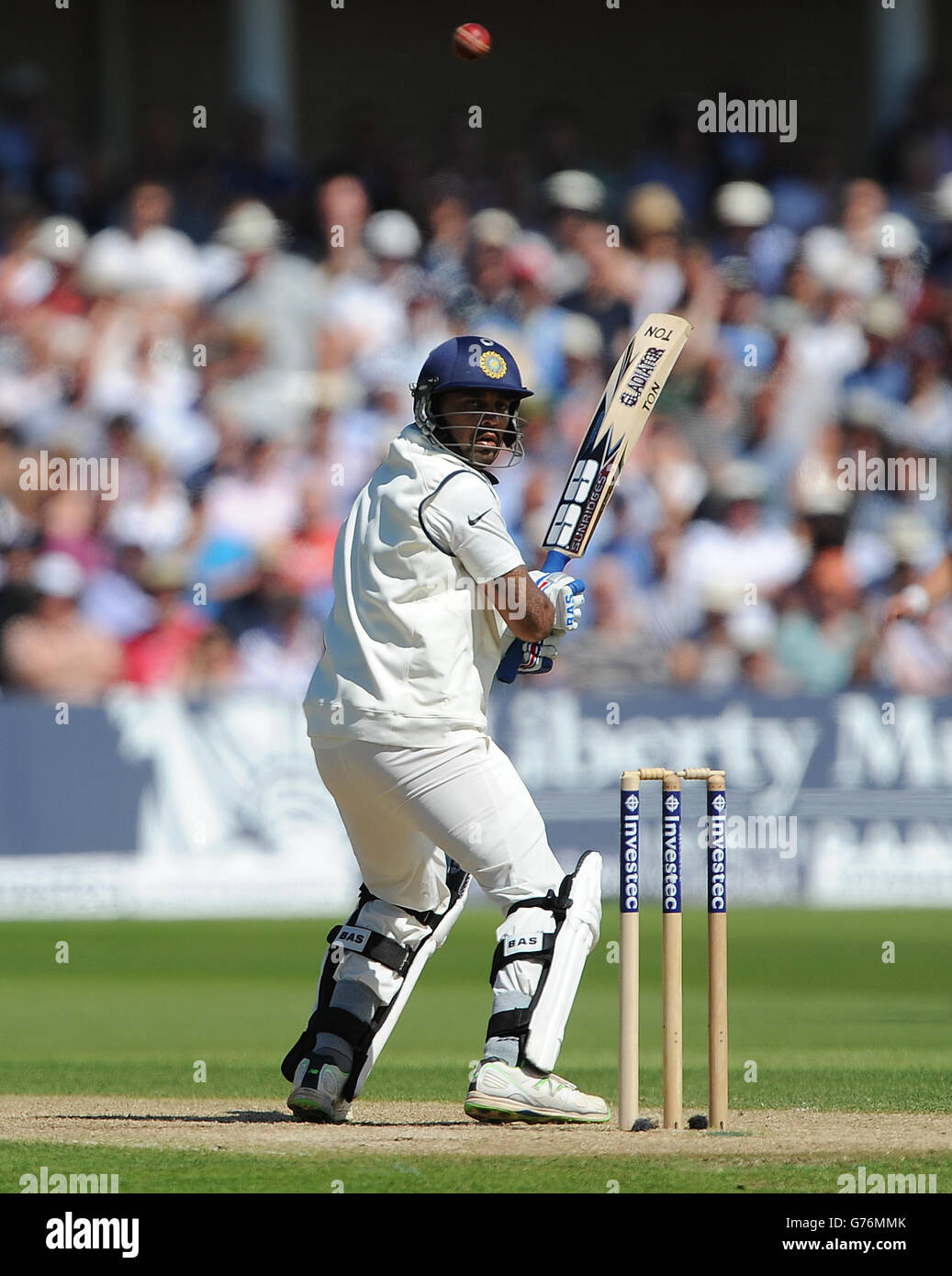 India's Murali Vijay in batting action against England during day two ...