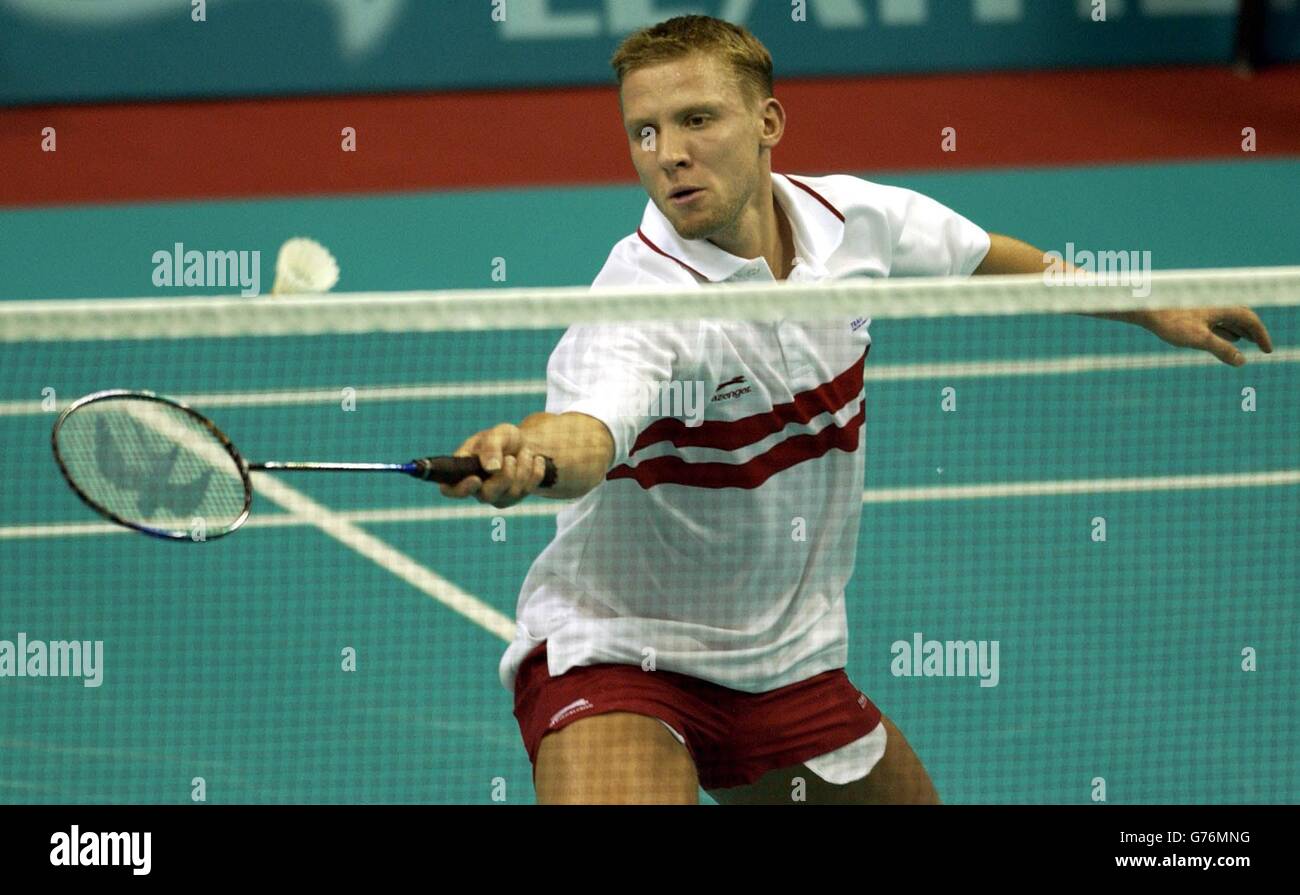 Mark Constable - Badminton - Commonwealth Games Stock Photo - Alamy