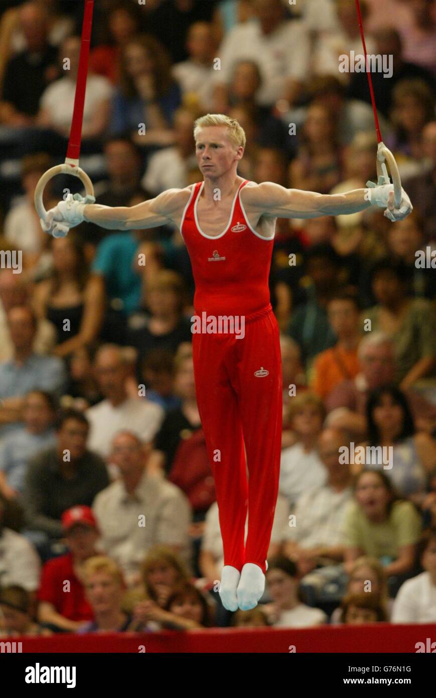 England's John Smethurst during the Mens All Round Gymnastics final at ...