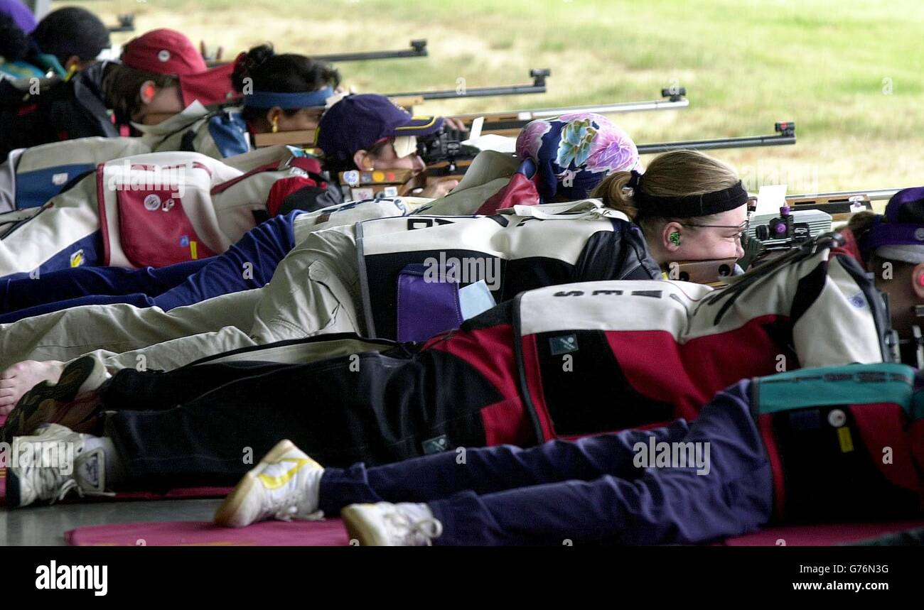 Women's 50 metre Rifle Prone Pairs shooting event of the 2002 ...