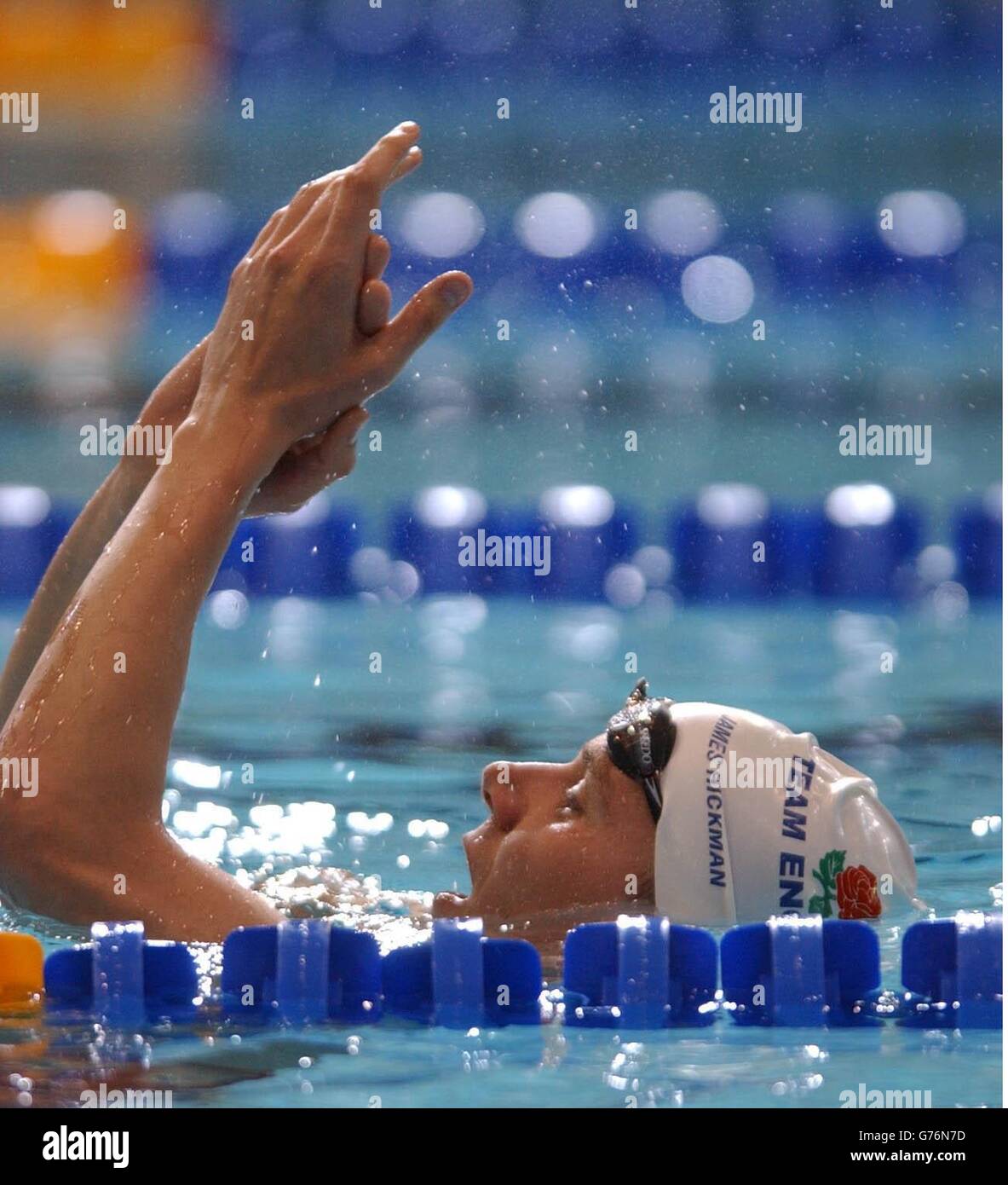 England's James Hickman after winning bronze in the Men's 200m ...