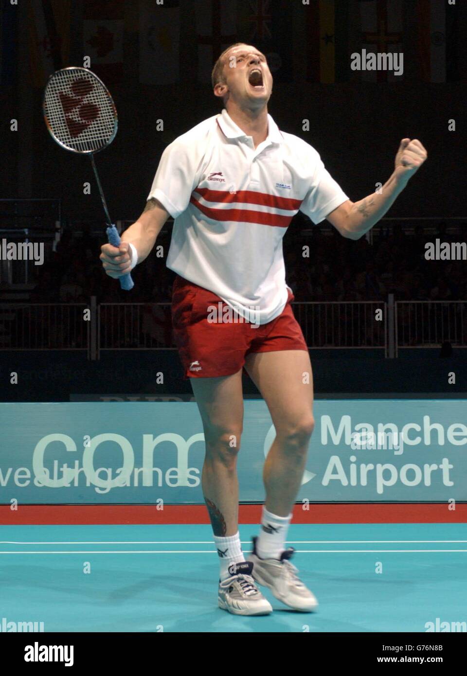 Team Badminton - England's Colin Haughton Stock Photo - Alamy