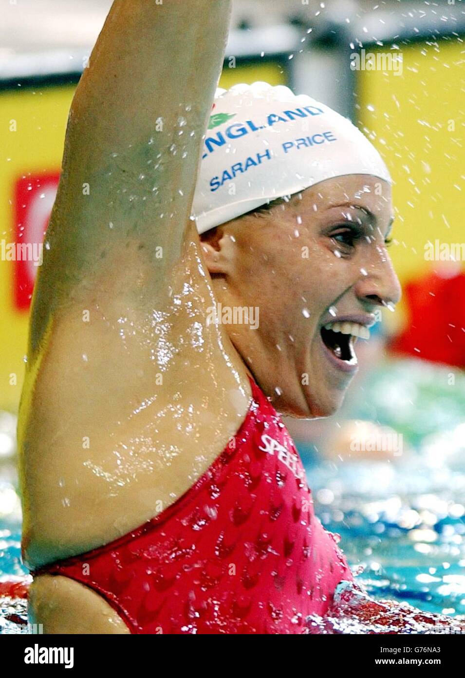 Sport swimming celebrating commgam pincommonwealth hi-res stock ...