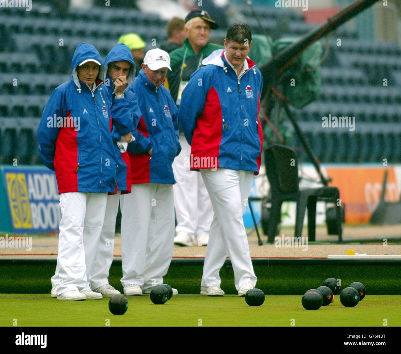 England team (left to right) John Ottaway, Simon Skelton, David Holt ...