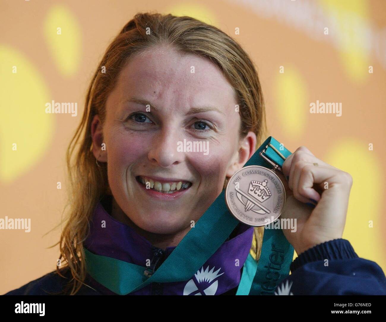 Scotland's Alison Sheppard with bronze medal in the Women's 50m ...