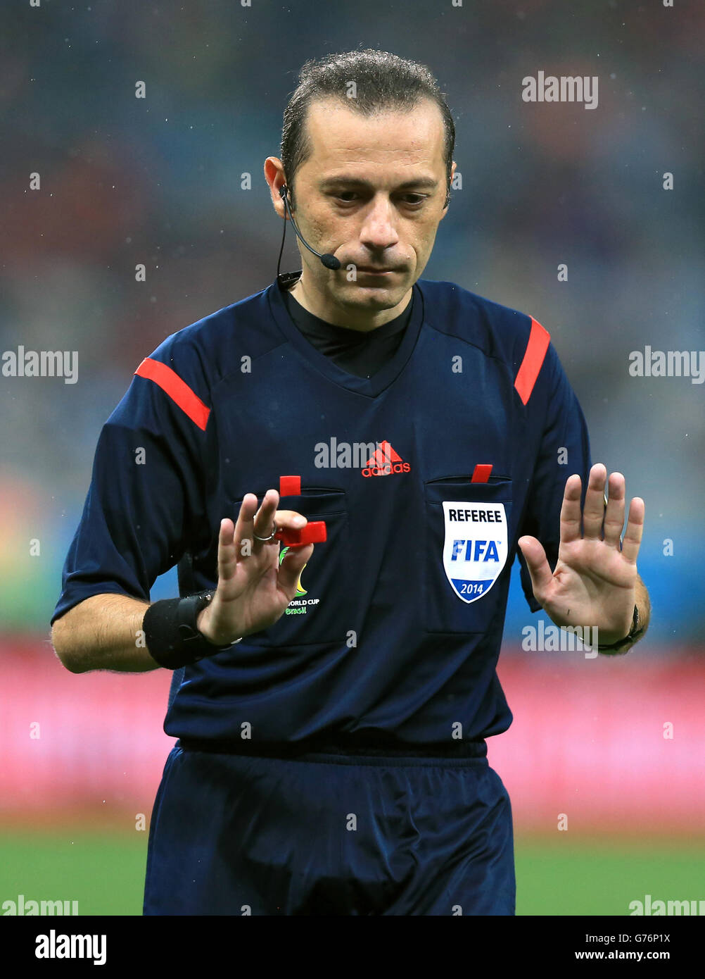 World cup 2014 football referee hi-res stock photography and images - Alamy
