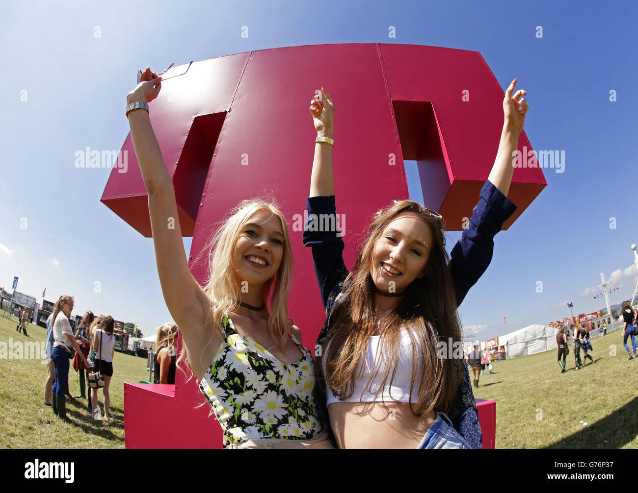 Festival goers Anna Keay (left) and Rebecca Scobie, from Perth ...