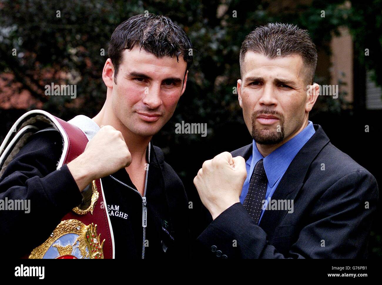 Joe Calzaghe and Miguel Jimenez Stock Photo - Alamy