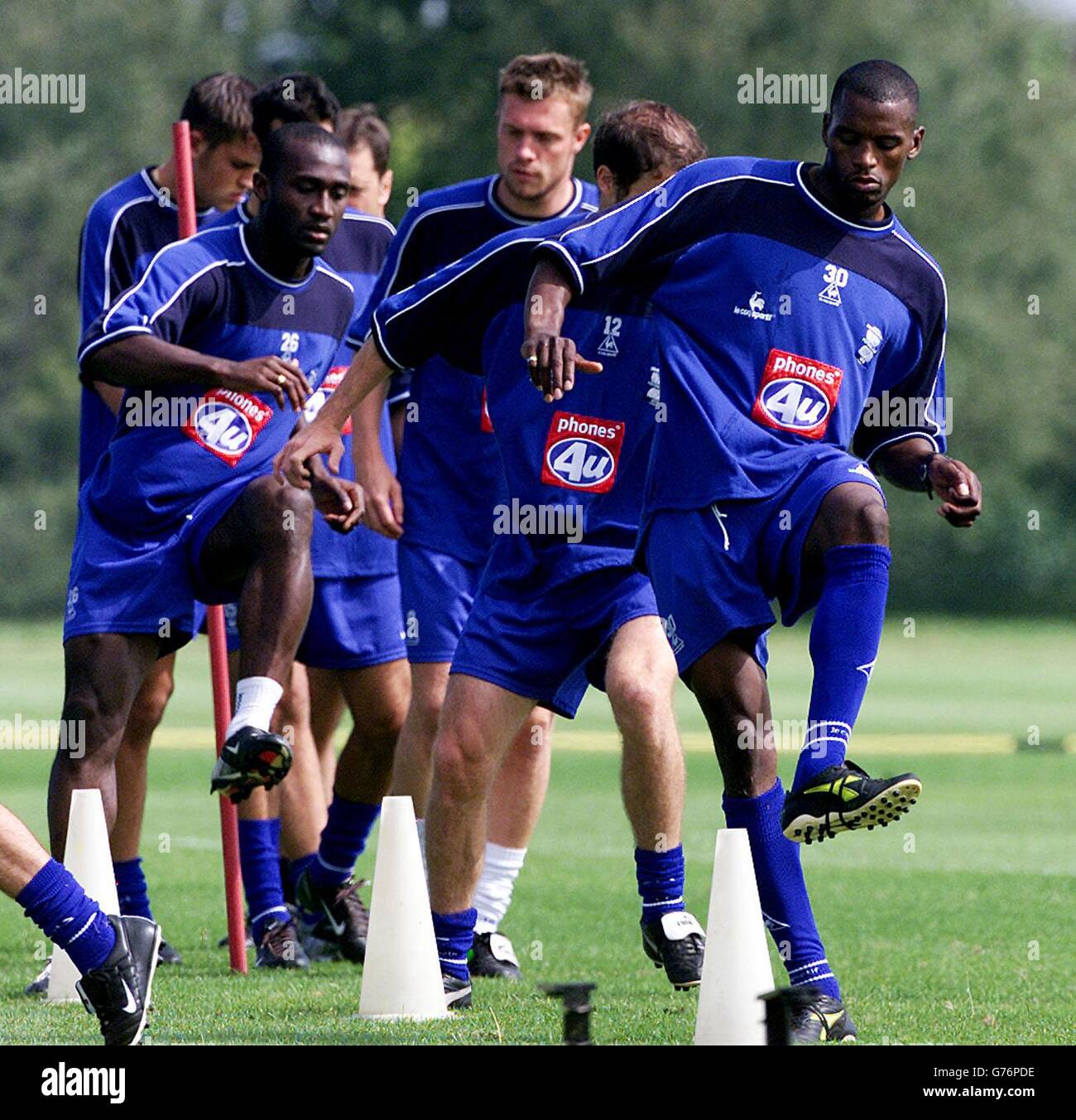Daryl Powell (right) former Derby County midfielder on a week's trial ...