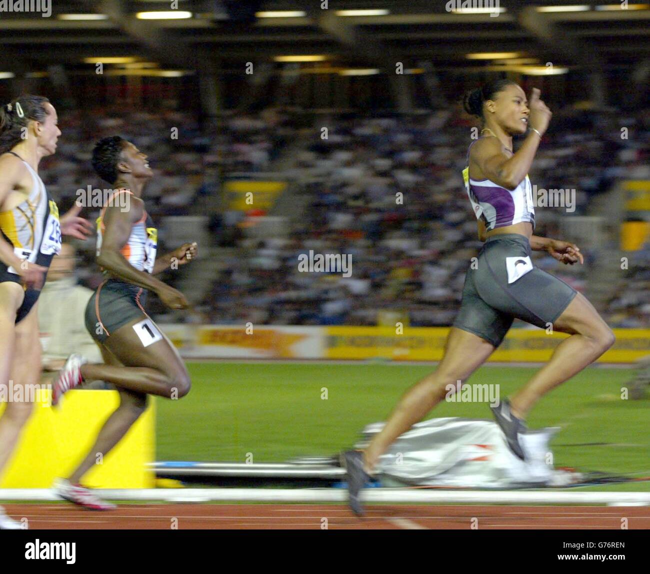 Marion Jones 100m Norwich Union Stock Photo - Alamy
