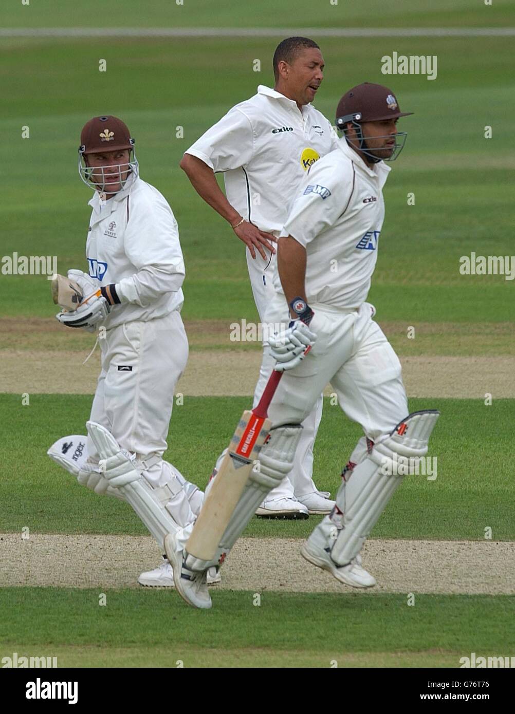 Surrey V Leicestershire Stock Photo Alamy