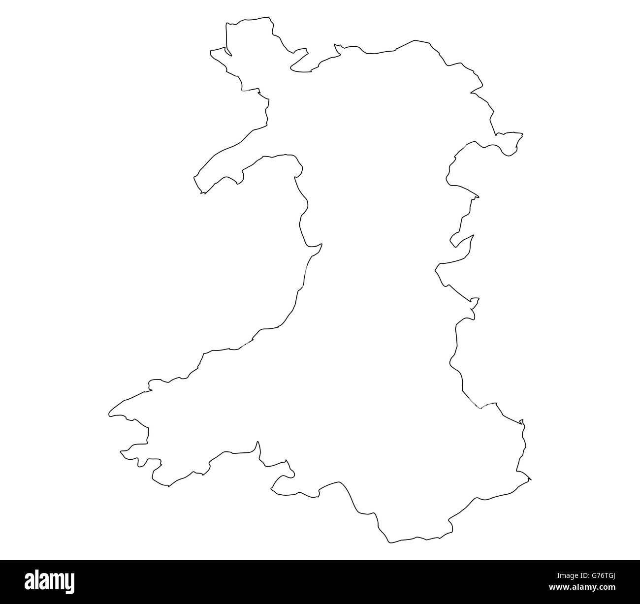 Map of Wales Stock Photo - Alamy
