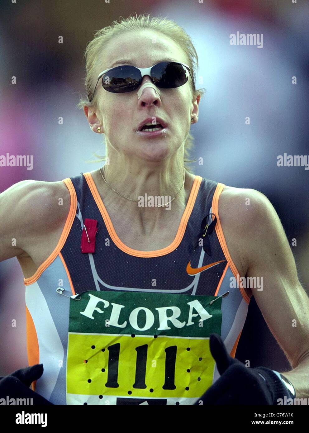 Great Britain's Paula Radcliffe during the Flora London Marathon. Paula ...