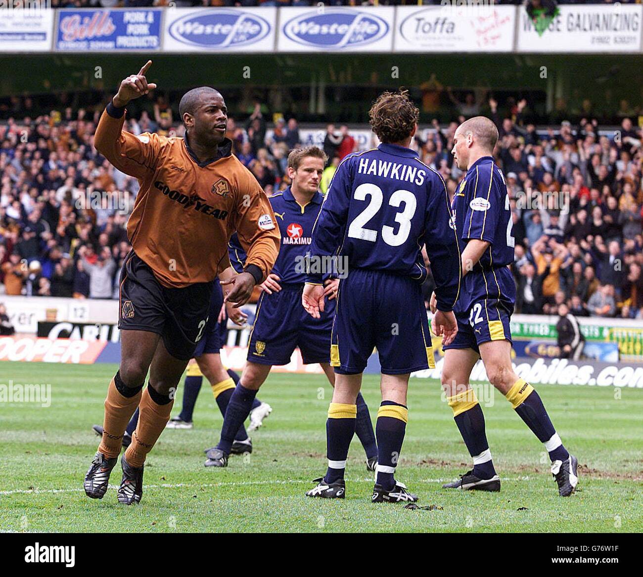 Wolverhampton wanderers blake celebrates scoring opening goal against ...