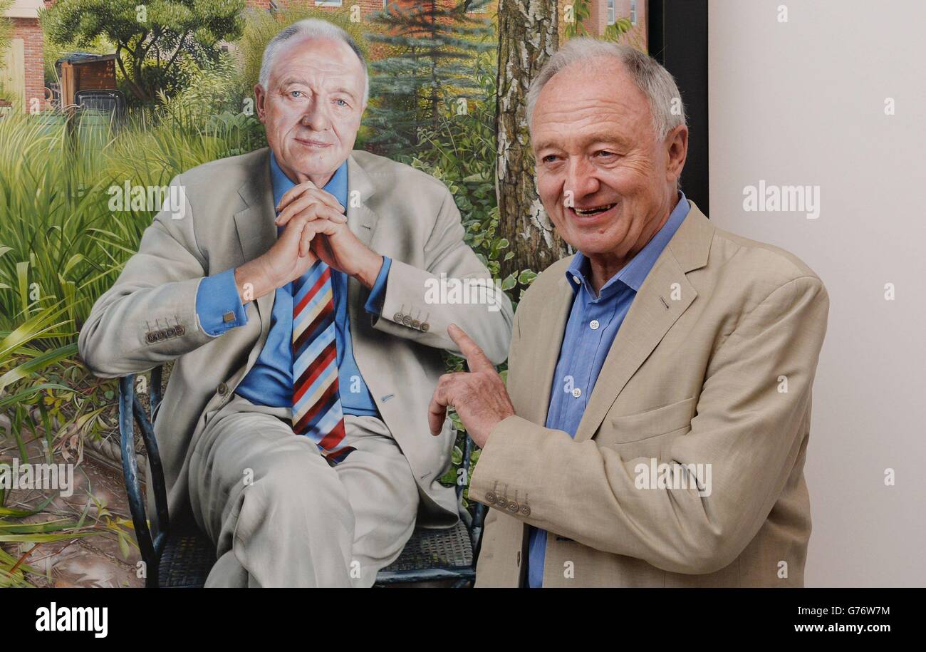 Ken Livingstone portrait unveiled - National Portrait Gallery Stock ...