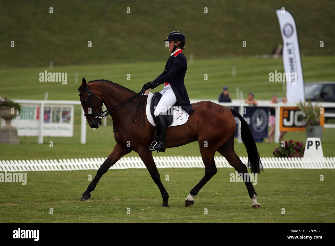 Great Britain's Tina Cook riding Calvino II during day one of the ...