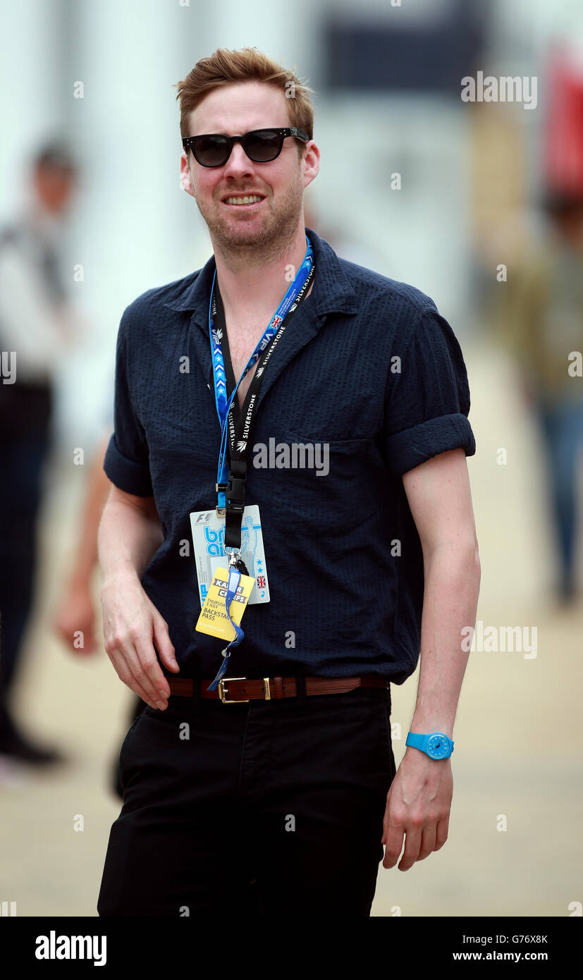 Kaiser Chiefs' Ricky Wilson during the paddock day at Silverstone ...