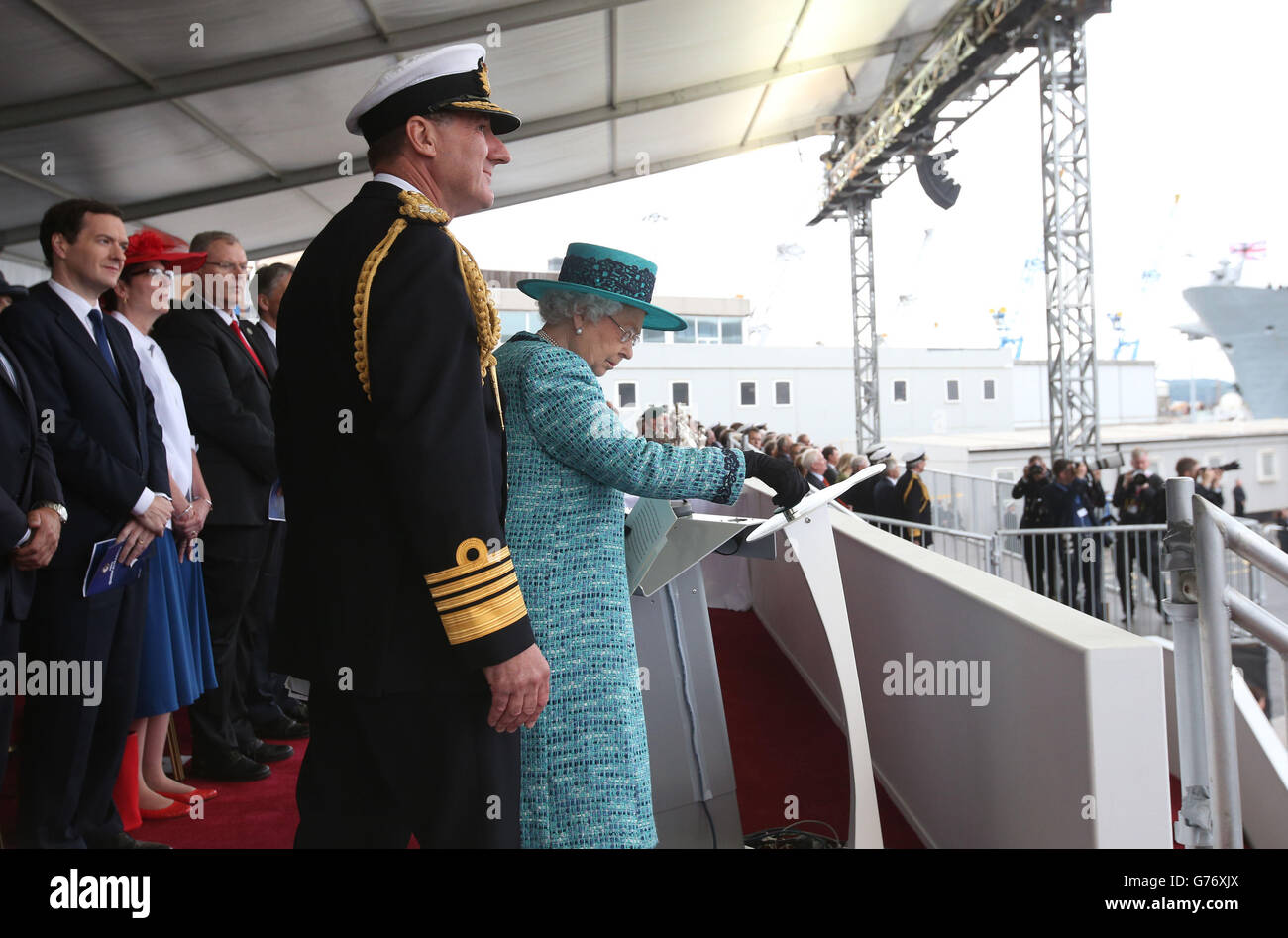 Fife Formally Name Royal Navys Biggest Ever Ship Hi Res Stock 4105