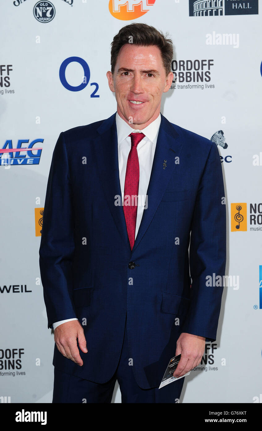 Rob Brydon arriving at the O2 Silver Clef awards Awards at the Hilton ...