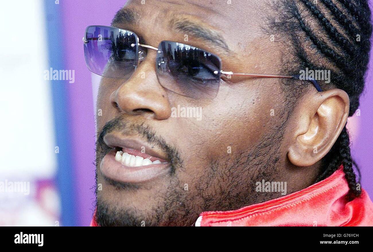 Audley Harrison press conference Stock Photo - Alamy