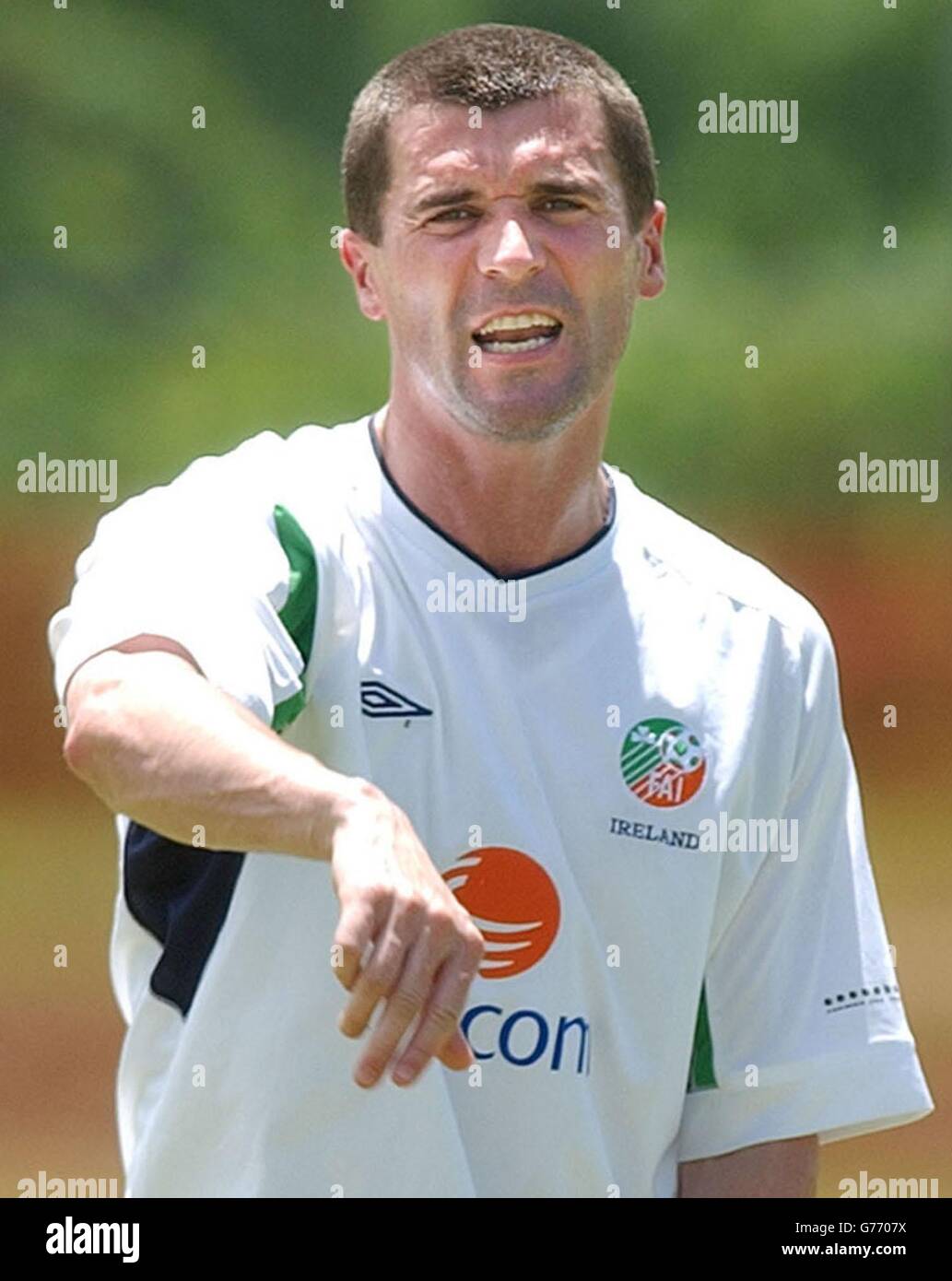 Ireland Training Roy Keane Stock Photo - Alamy
