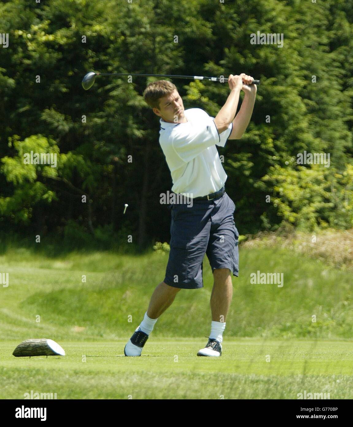 Michael Owen playing golf Stock Photo - Alamy
