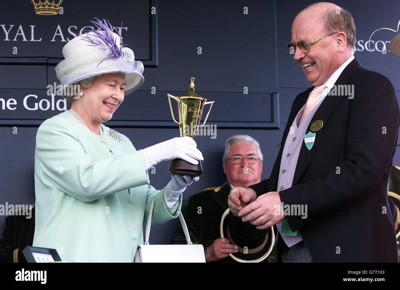 Royal Ascot - Queen and Peter Savill Stock Photo - Alamy