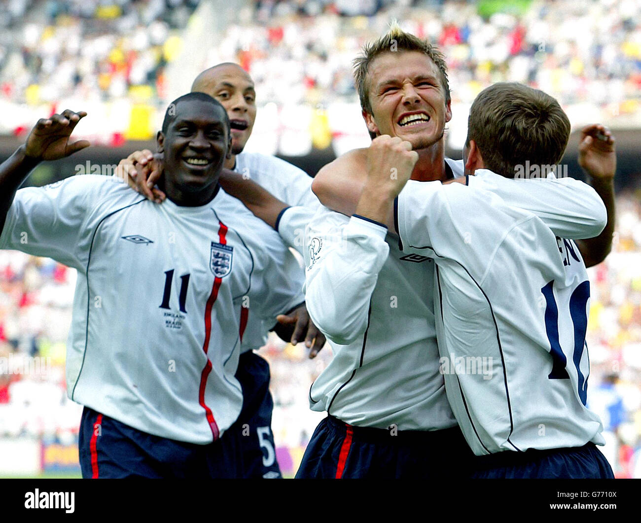 Sport football fifa world cup 2002 david beckham emile emileheskey hi ...