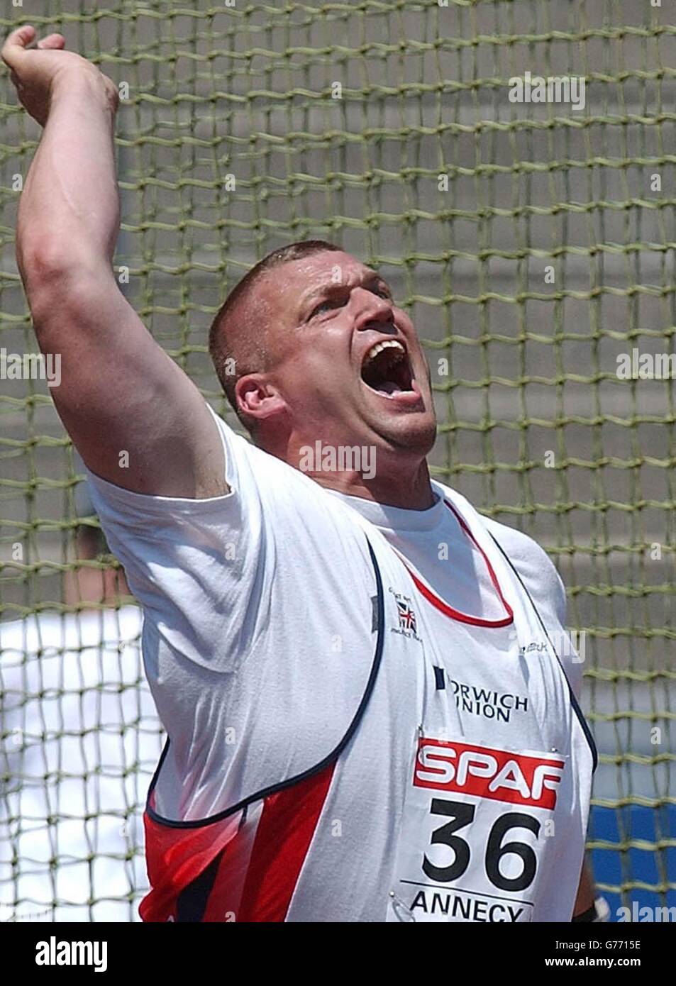 Michael Jones the Great Britain Hammer thrower opens the British ...