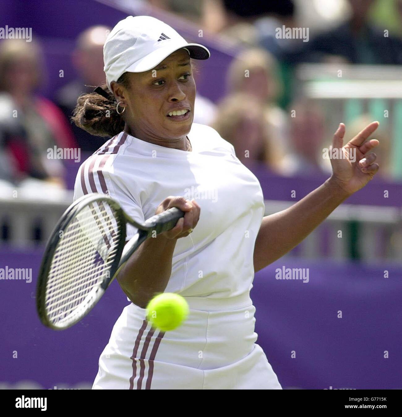 USA's Chanda Rubin in action against Russia's Anastasia Myskina, during ...