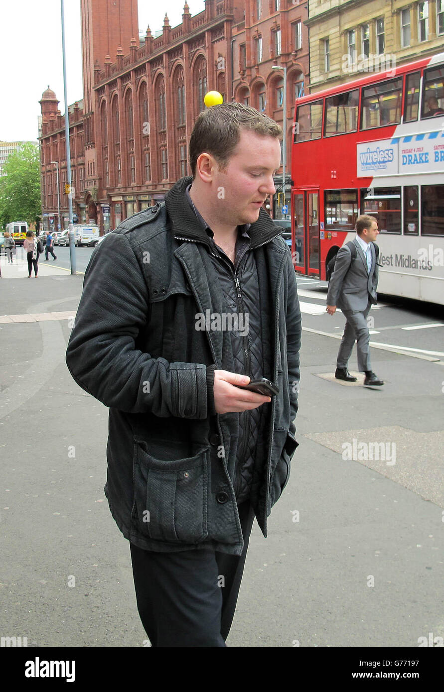 Joseph jennings leaves birmingham magistrates court hi-res stock ...