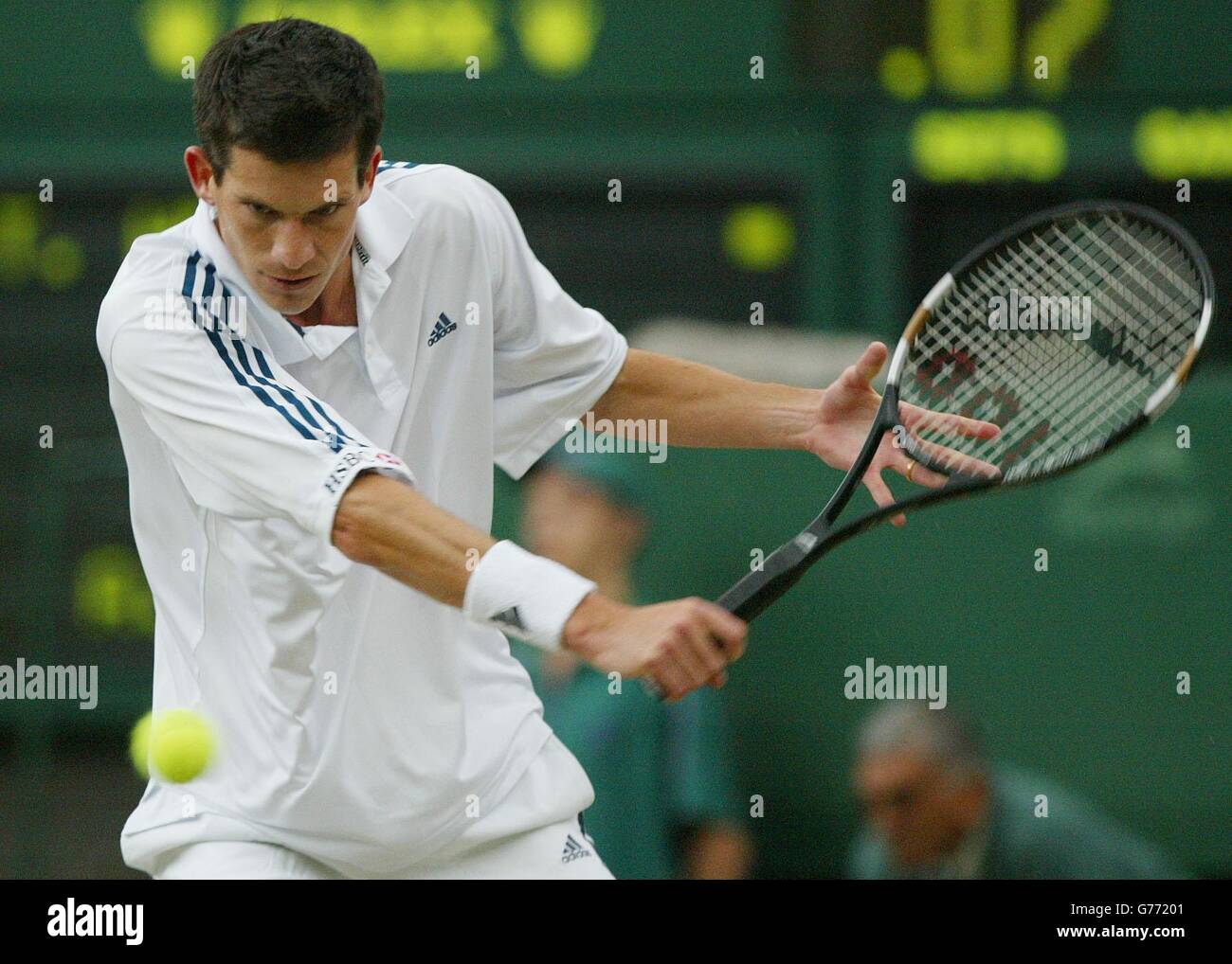 Henman at Wimbledon Stock Photo - Alamy