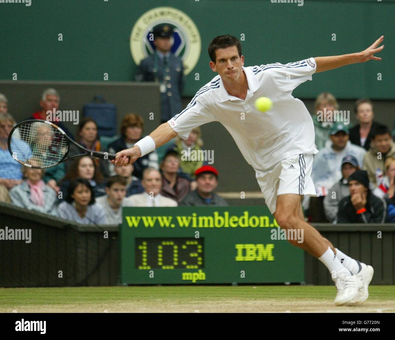 Henman at Wimbledon Stock Photo - Alamy