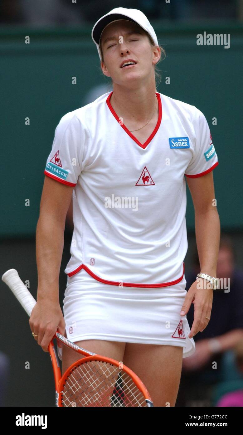 Henin at Wimbledon Stock Photo - Alamy