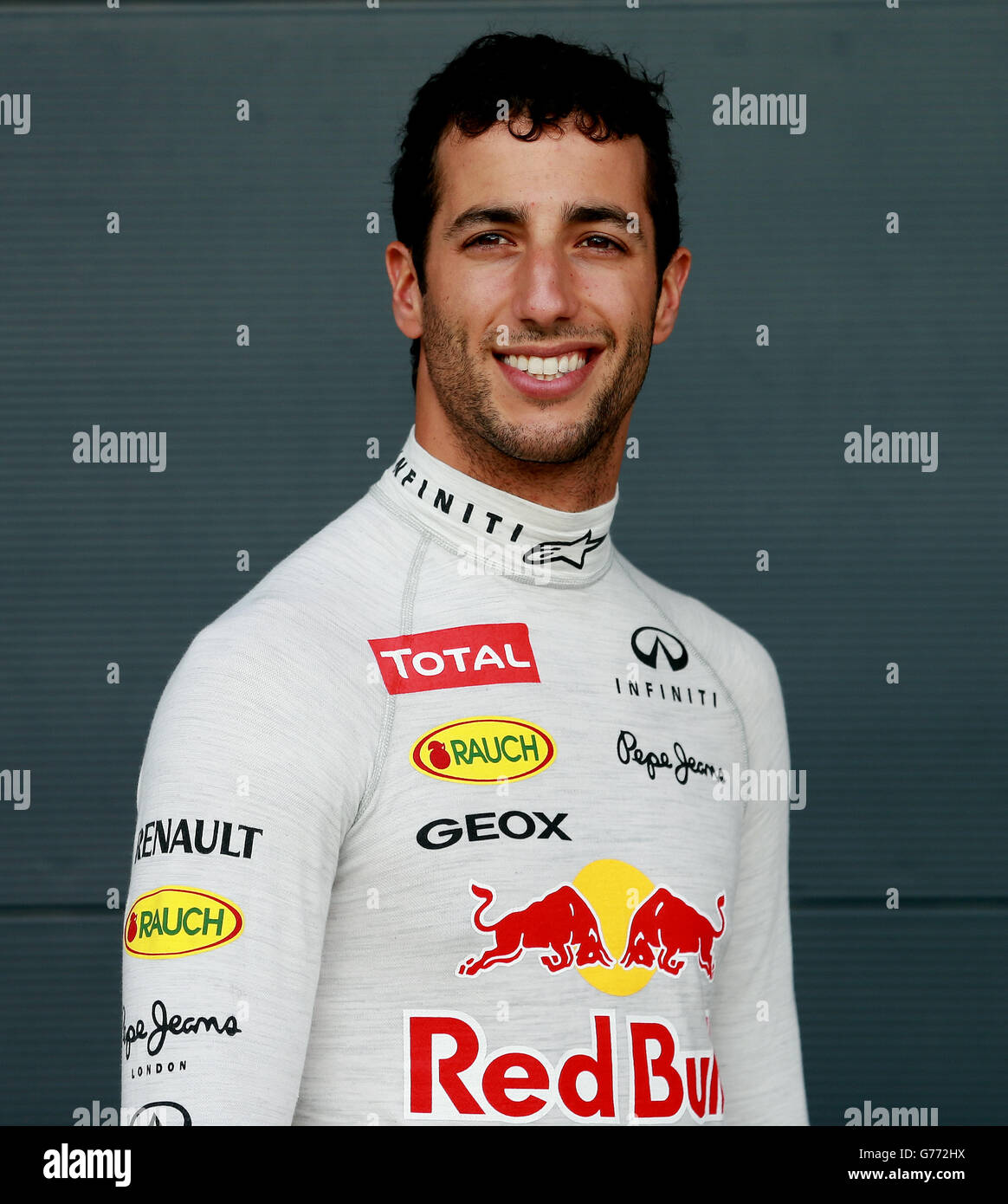 Red bull racings daniel ricciardo mid testing silverstone race track hi ...