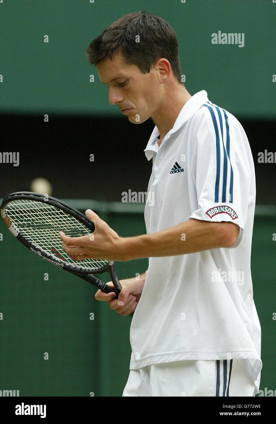 Henman at Wimbledon 2002 Stock Photo - Alamy