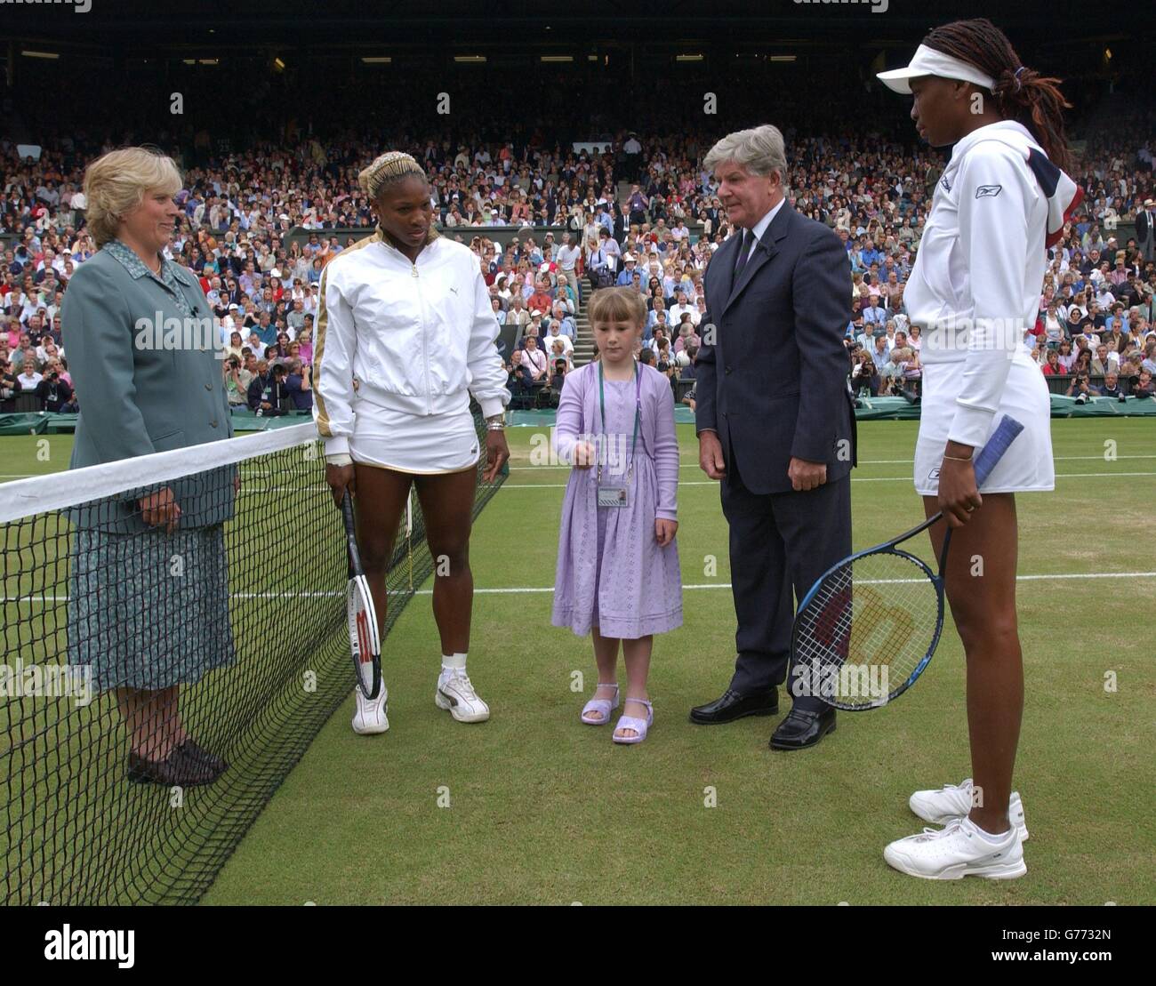 Wimbledon Ladies' Final toss Stock Photo - Alamy