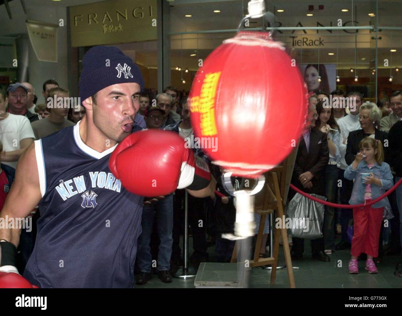 Joe Calzaghe works out in Cardiff Stock Photo - Alamy
